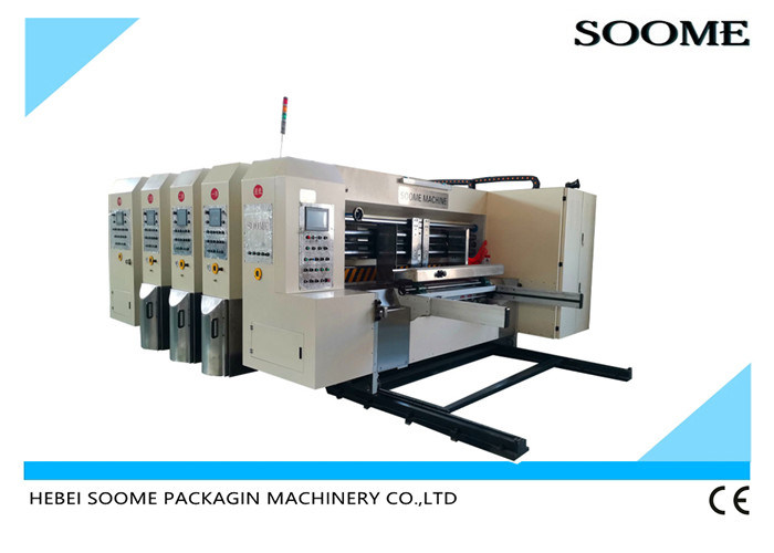 Rotary Die Cutter Stacker 12kw Automatic Corrugation Machine