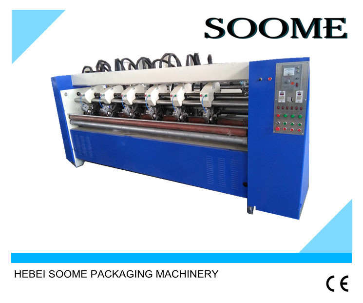 Corrugated Slitter Scorer Machine With HRB Bearings And 5 Points Scorer ...