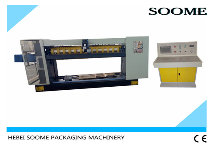 Helical Blade Corrugated Rotary Die Cutter , Reel To Sheet Cutting Machine