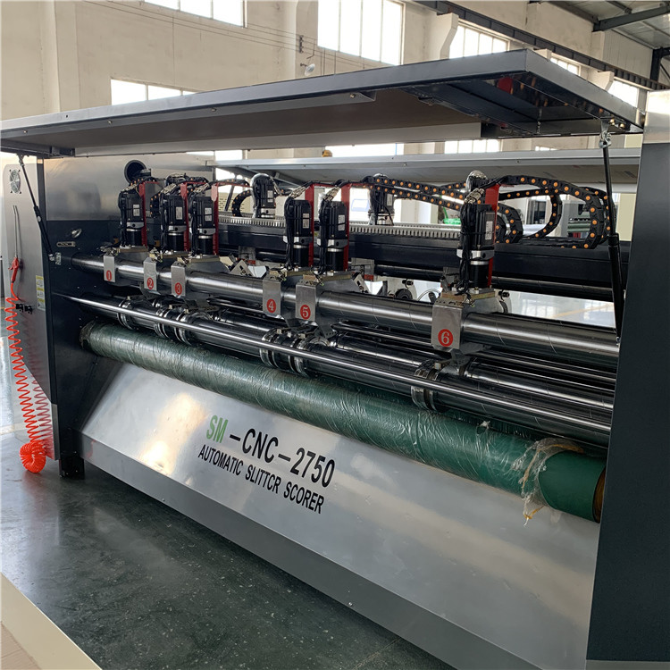 6kw Paper Board Cutting Slitter Scorer Corrugated With Servo Motor